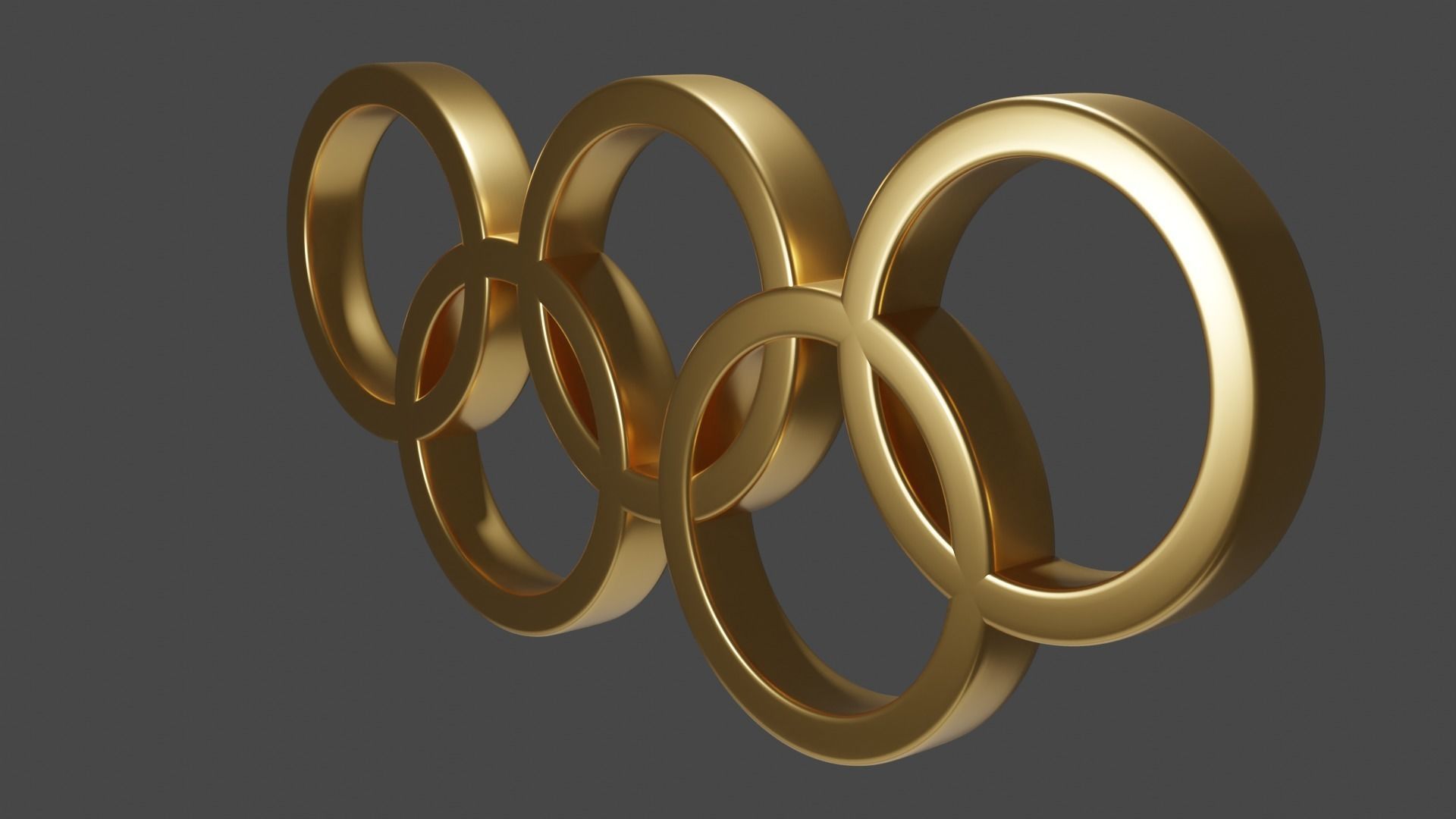Olympic Game Gold 3D model | CGTrader