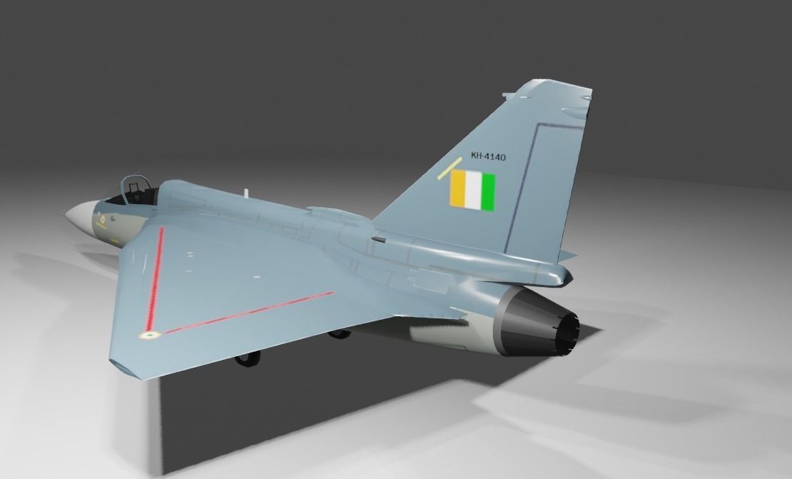 3D model Indian Airforce HAL LCA Tejas 3D model VR / AR / low-poly ...