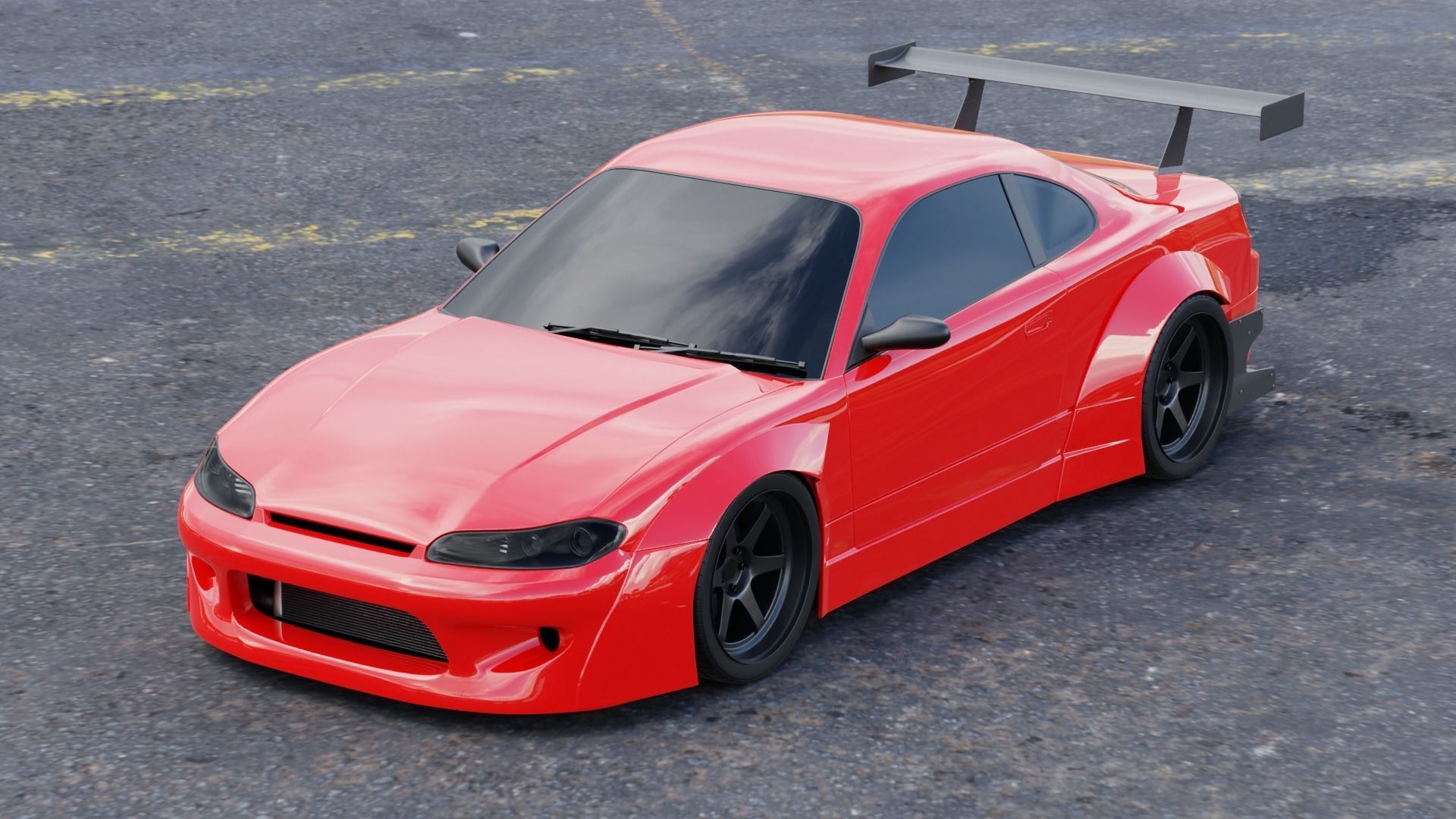 Nissan Silvia S15 Rocket Bunny 3D model | CGTrader