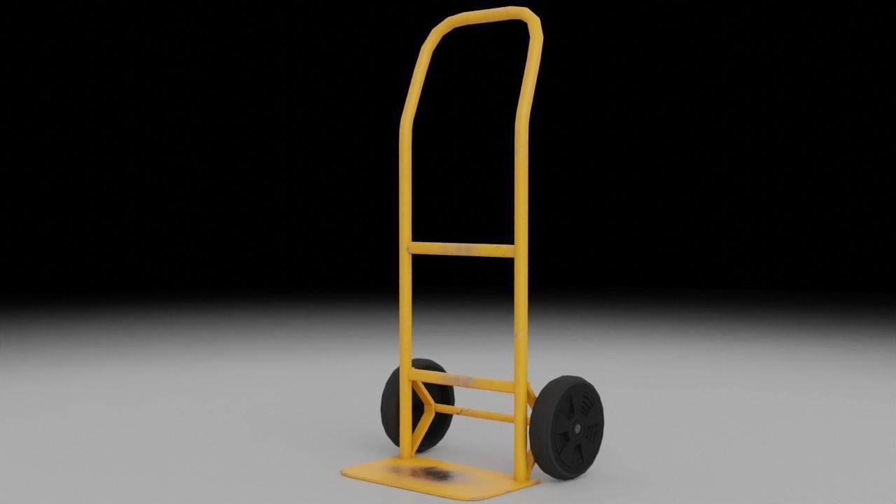 3D model Hand Truck Cart VR / AR / low-poly | CGTrader