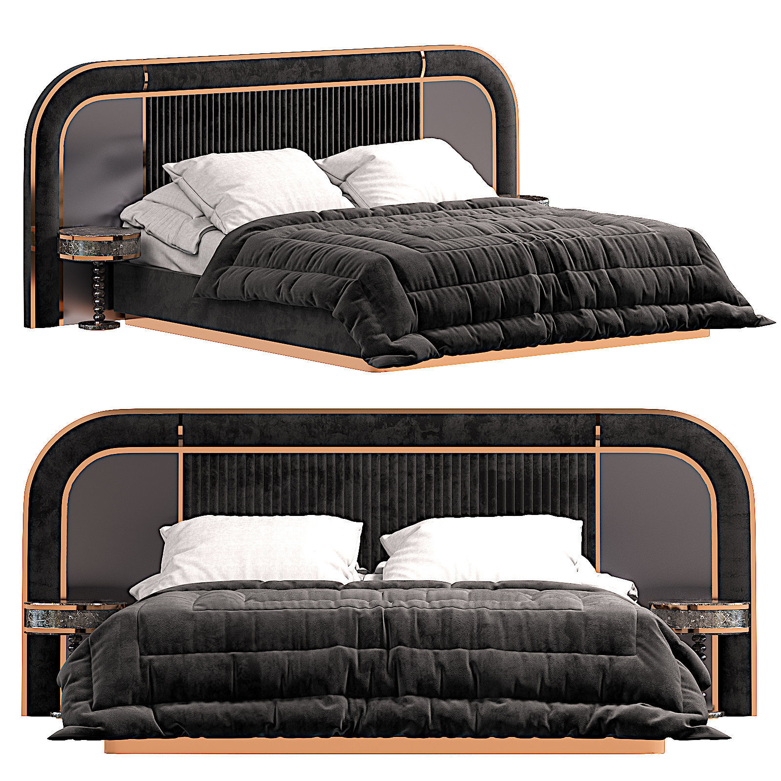 ZEBRANO BED 3D model | CGTrader