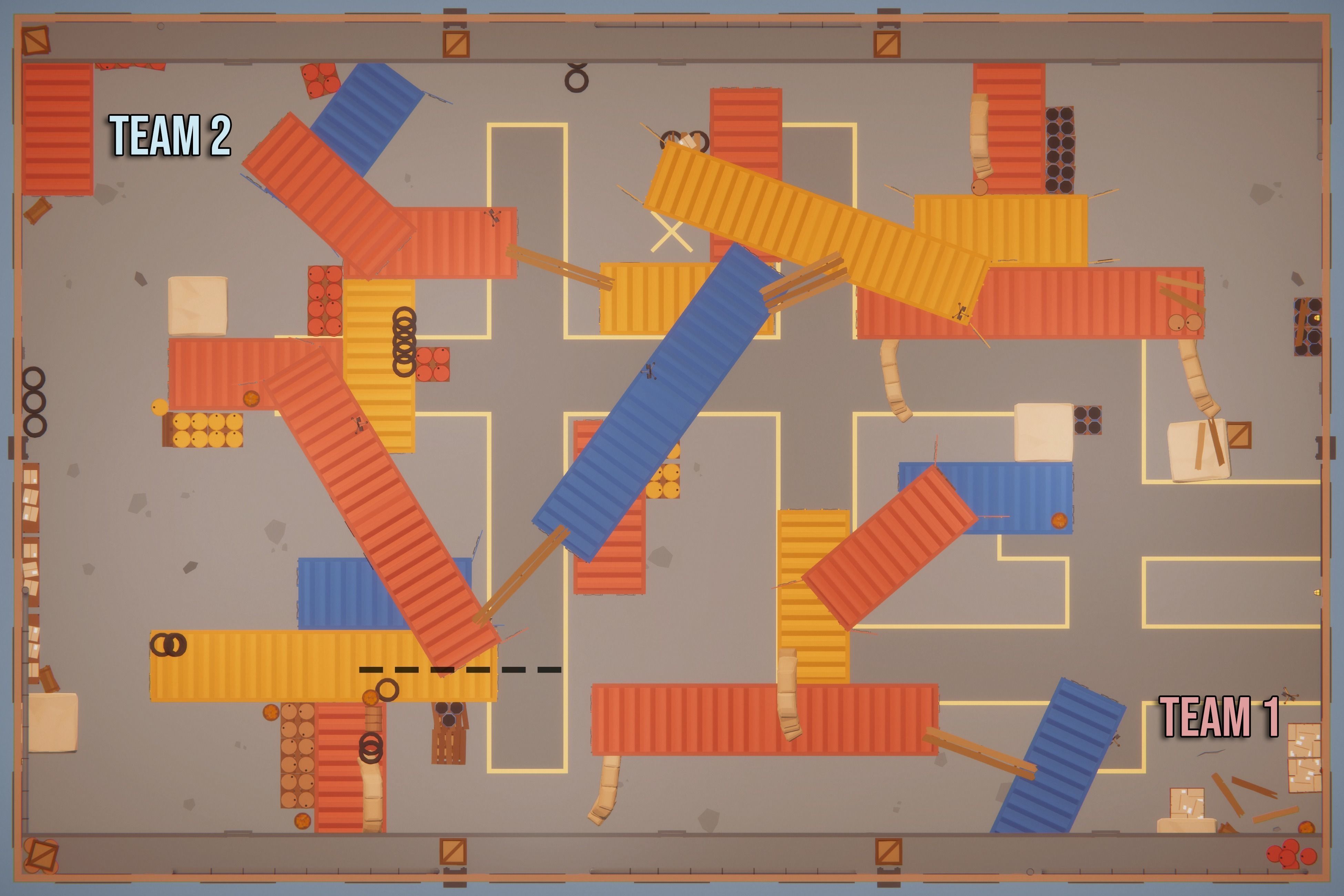 3D model Low Poly FPS Map Vol4 Shooter Warehouse Deathmatch Map VR / AR ...