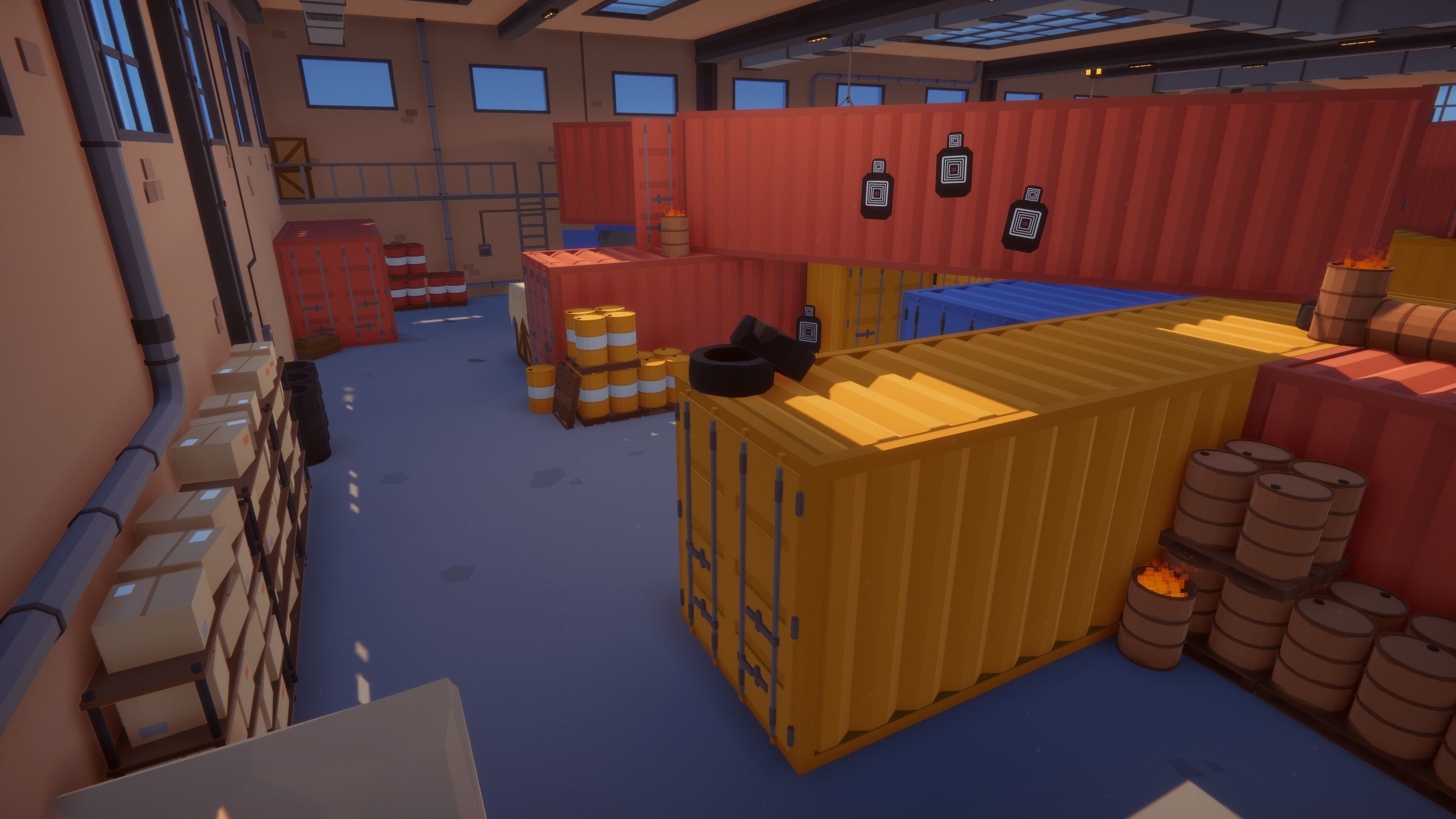 3D model Low Poly FPS Map Vol4 Shooter Warehouse Deathmatch Map VR / AR ...