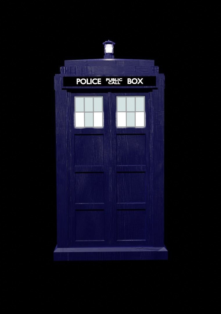 TARDIS-Exterior High Quality 3D model rigged | CGTrader