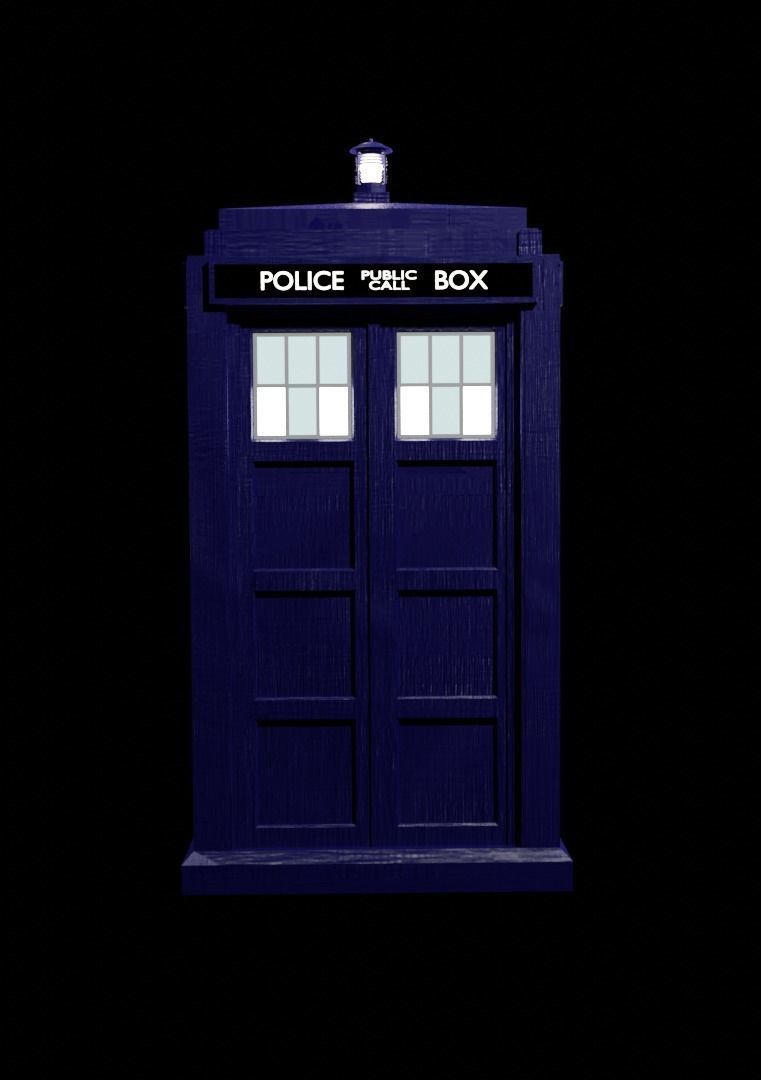 TARDIS-Exterior High Quality 3D model rigged | CGTrader