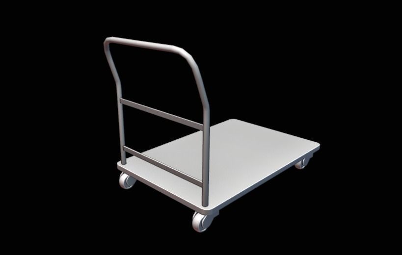 3D model Platform Truck Trolley VR / AR / low-poly | CGTrader