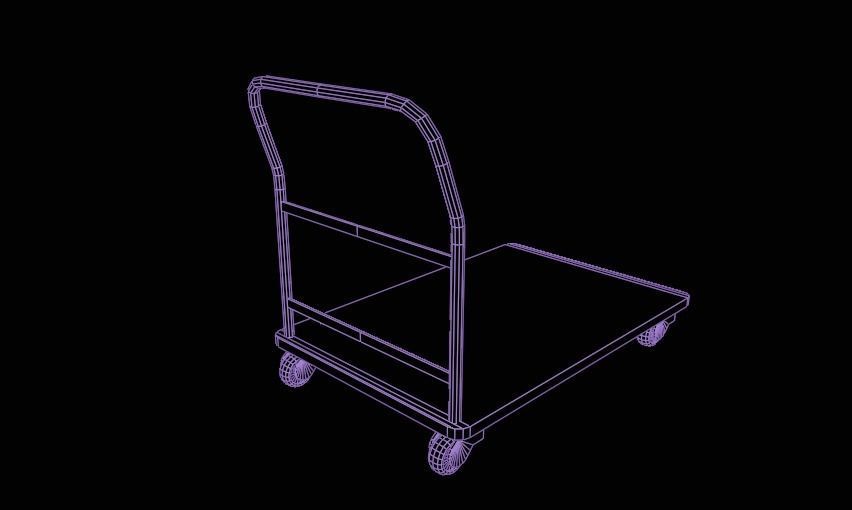 3D model Platform Truck Trolley VR / AR / low-poly | CGTrader