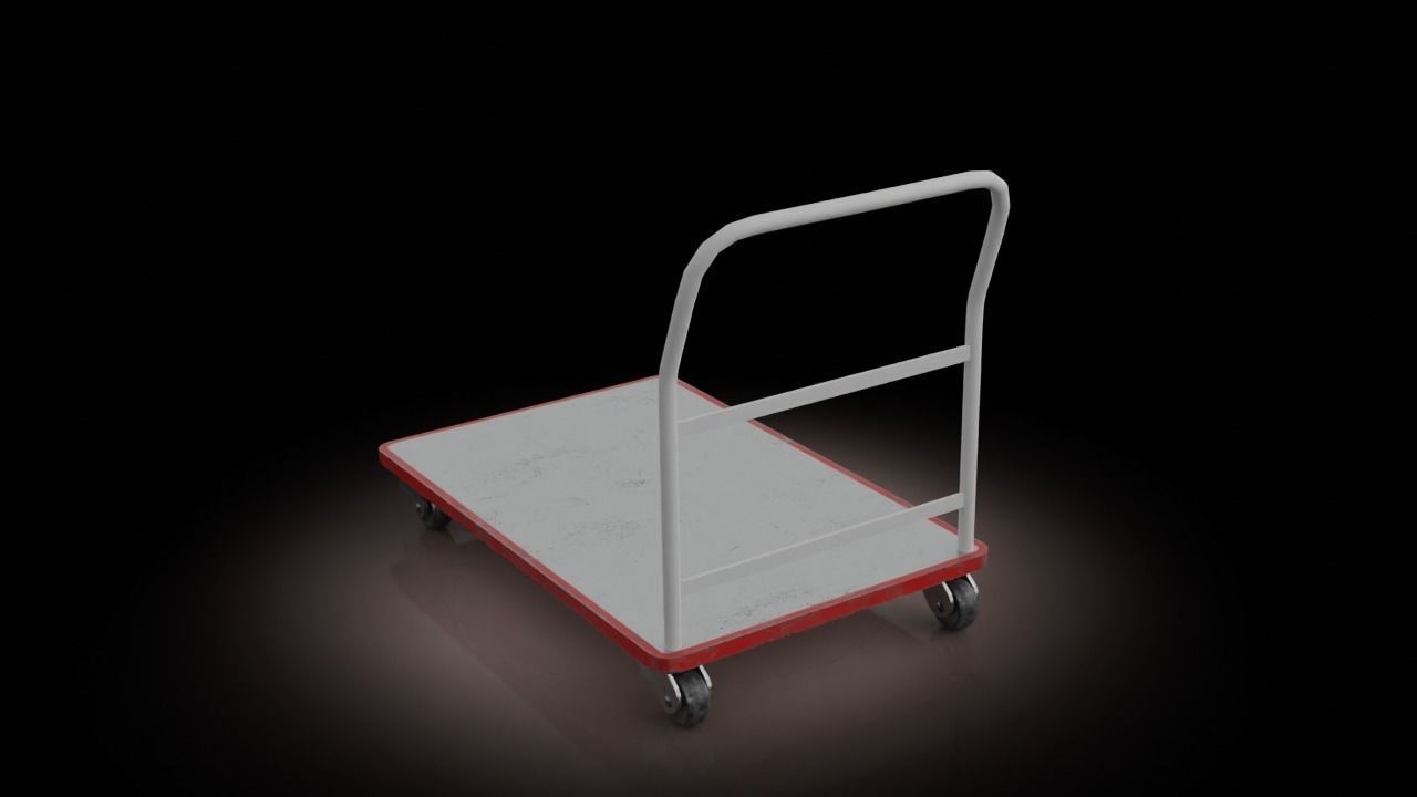 3D model Platform Truck Trolley VR / AR / low-poly | CGTrader