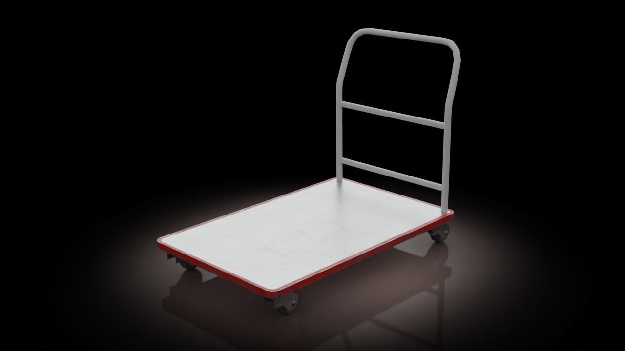 3D model Platform Truck Trolley VR / AR / low-poly | CGTrader