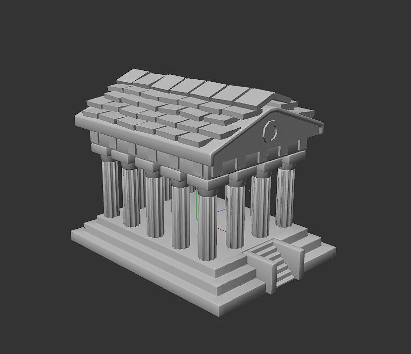 3D model Parthenon Diorama VR / AR / low-poly | CGTrader