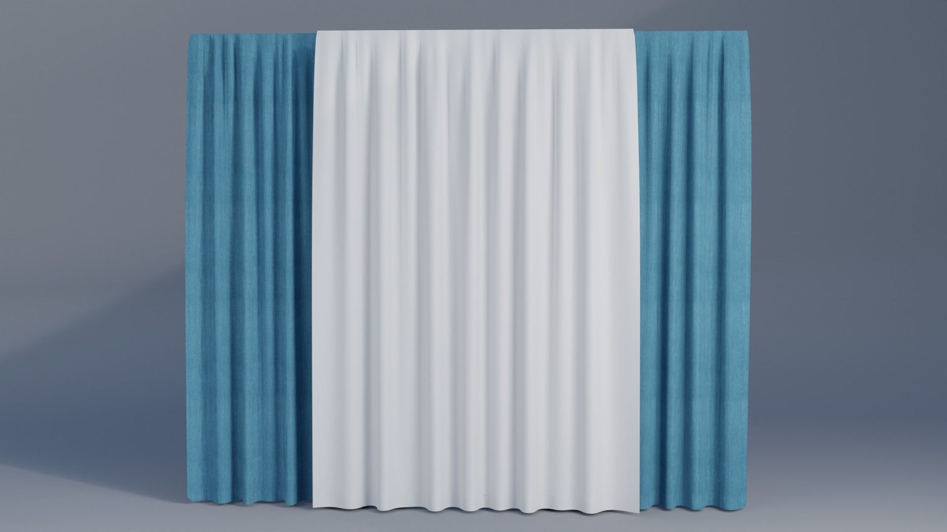 3D model Curtain VR / AR / low-poly | CGTrader
