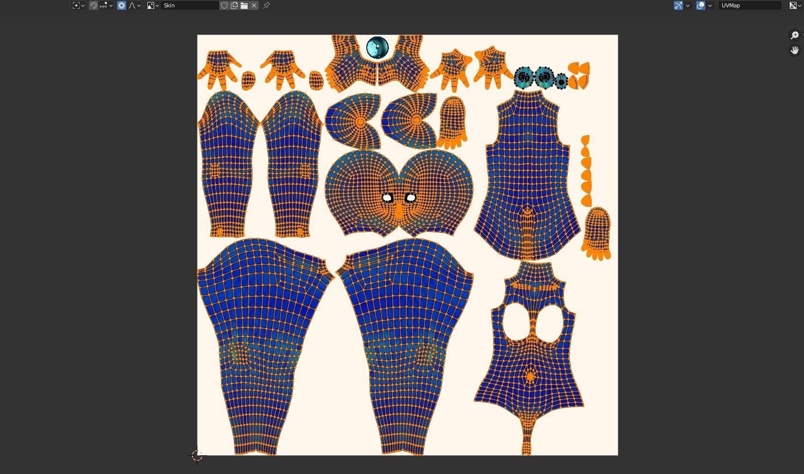 3D model Anime Girl - Base Mesh VR / AR / low-poly | CGTrader