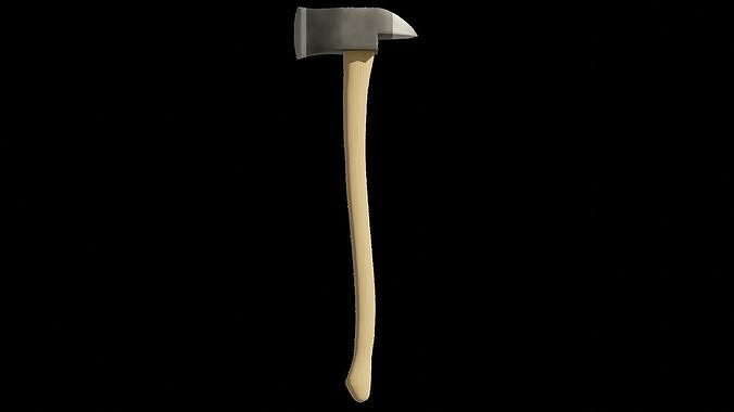 3D model Axe with wooden handle VR / AR / low-poly | CGTrader