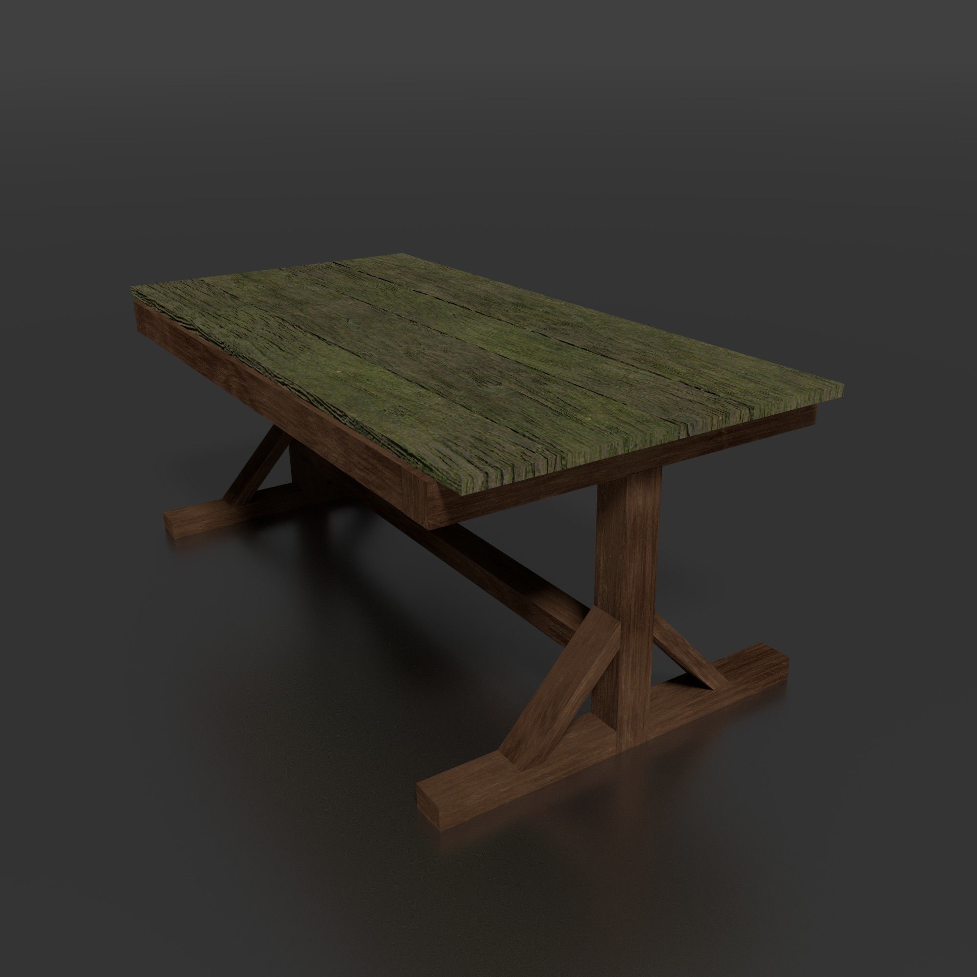 Meja Kayu 001-030 3D model | CGTrader