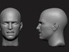 Male Head Base Mesh Angry Expression 3D model 3D printable | CGTrader