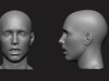Male Head Base Mesh Afraid Expression 3D model 3D printable | CGTrader