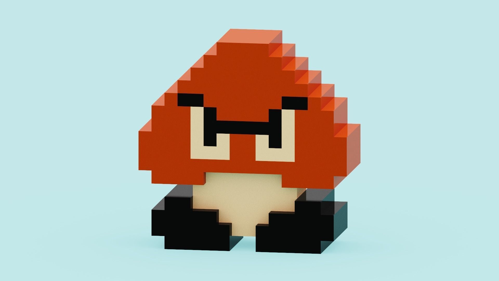 3D model Voxel Goomba VR / AR / low-poly | CGTrader