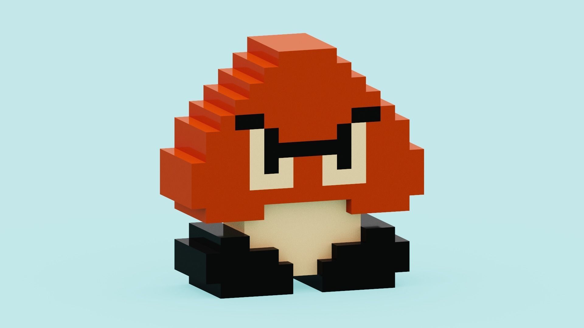 3D model Voxel Goomba VR / AR / low-poly | CGTrader