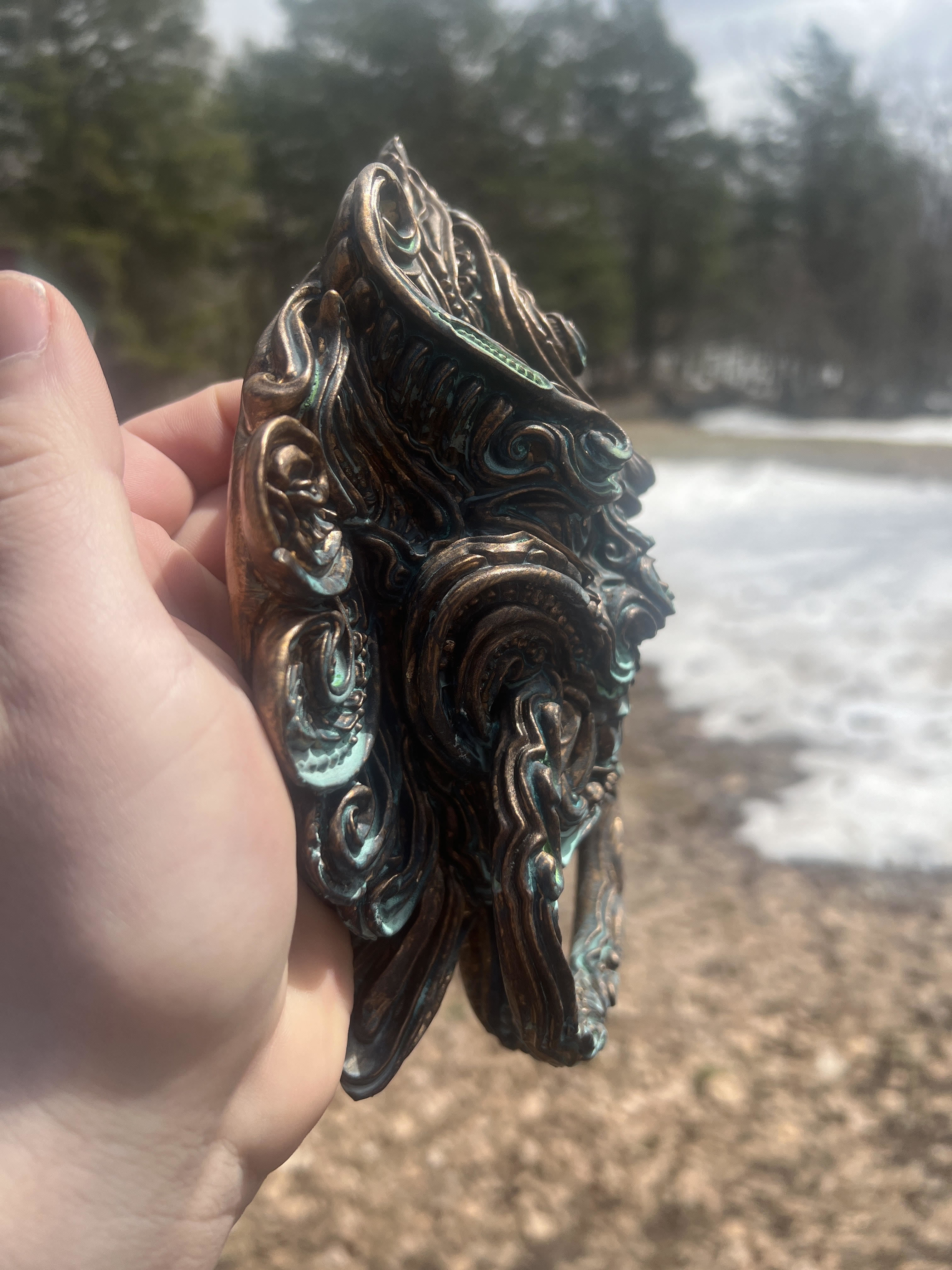 Oni door knocker 3D model 3D printable | CGTrader