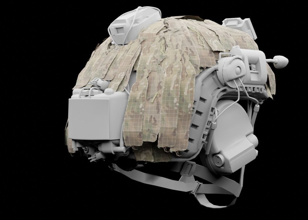 3D model Opscore Maritime Helmet scrim VR / AR / low-poly | CGTrader