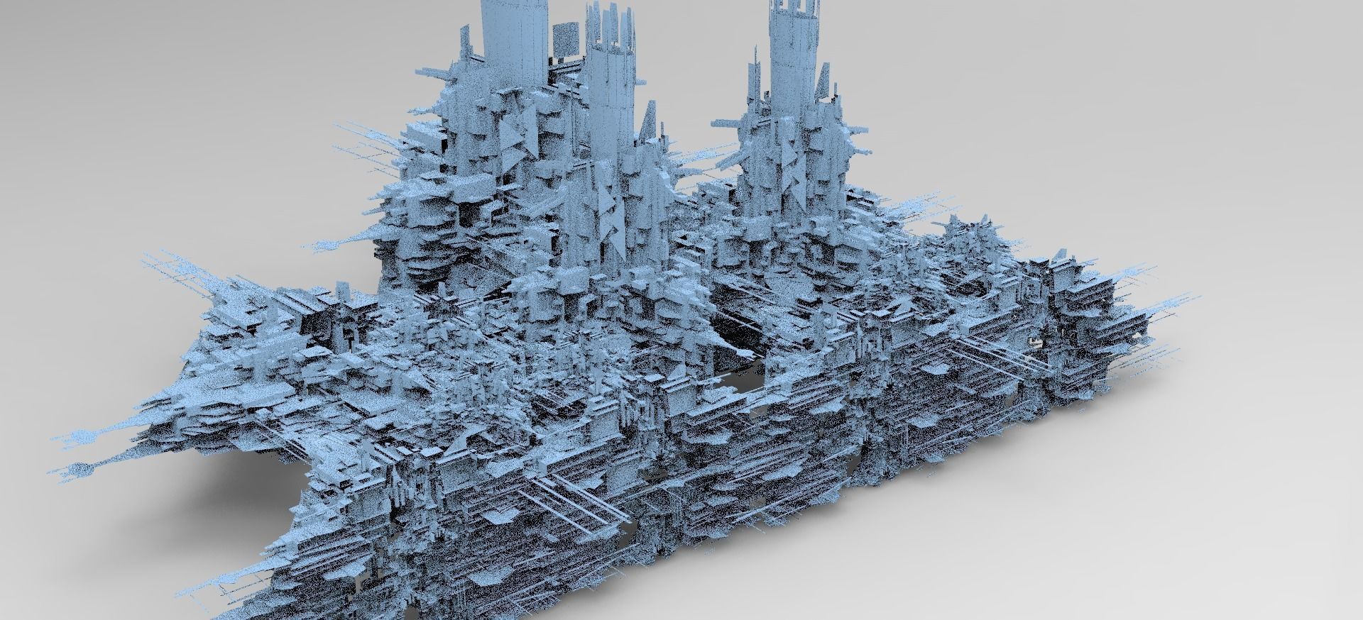 Cyberpunk Slums Base 5 3D model | CGTrader