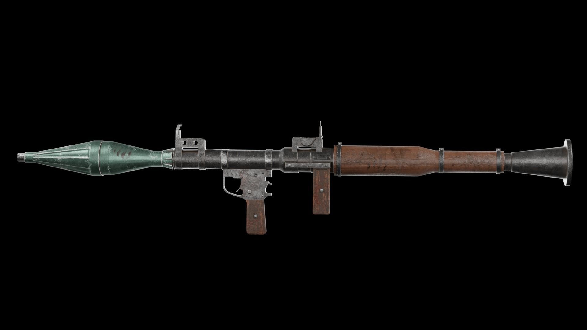 3D model RPG-7 with missiles VR / AR / low-poly | CGTrader