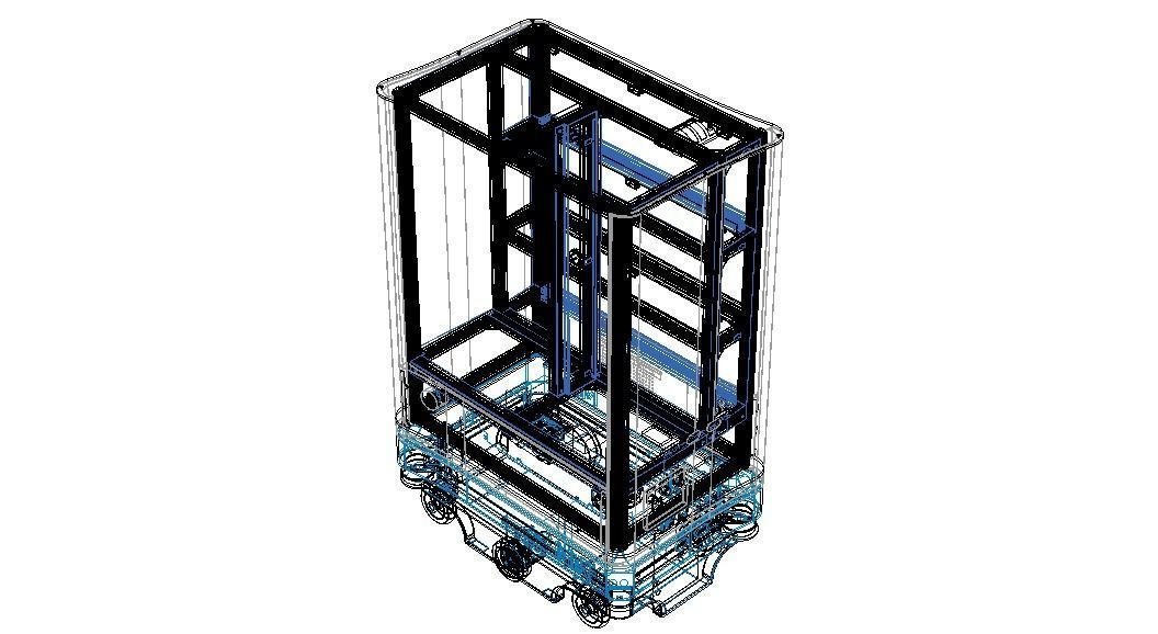 MiR200 Transport Module 3D model rigged | CGTrader