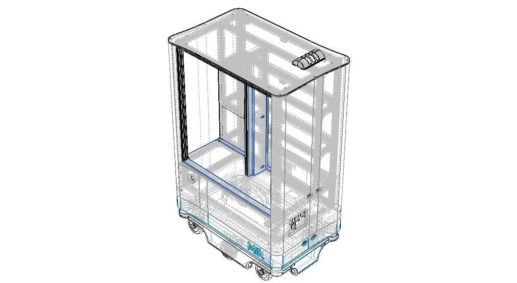 MiR200 Transport Module 3D model rigged | CGTrader