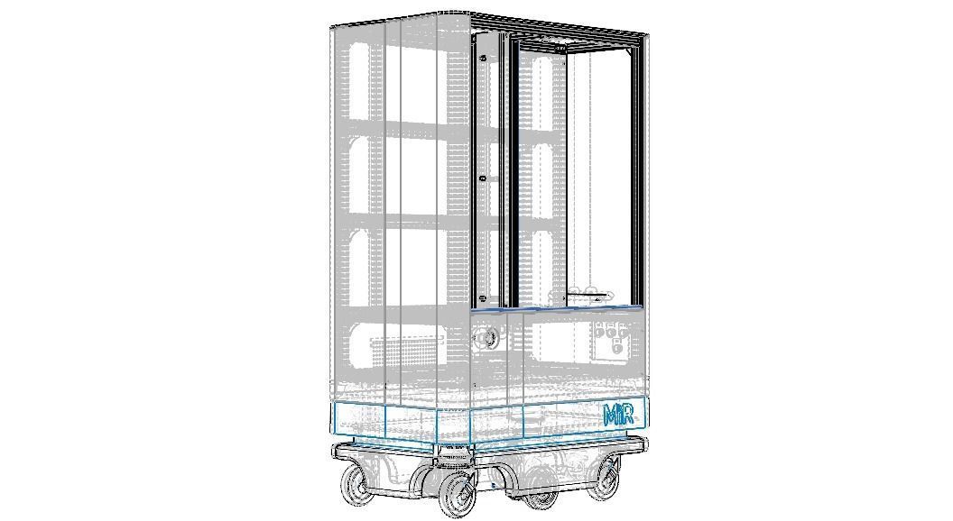 MiR200 Transport Module 3D model rigged | CGTrader
