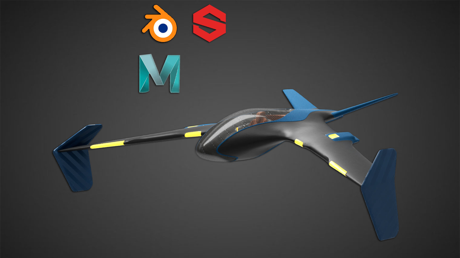 3D model Aero Jet VR / AR / low-poly | CGTrader
