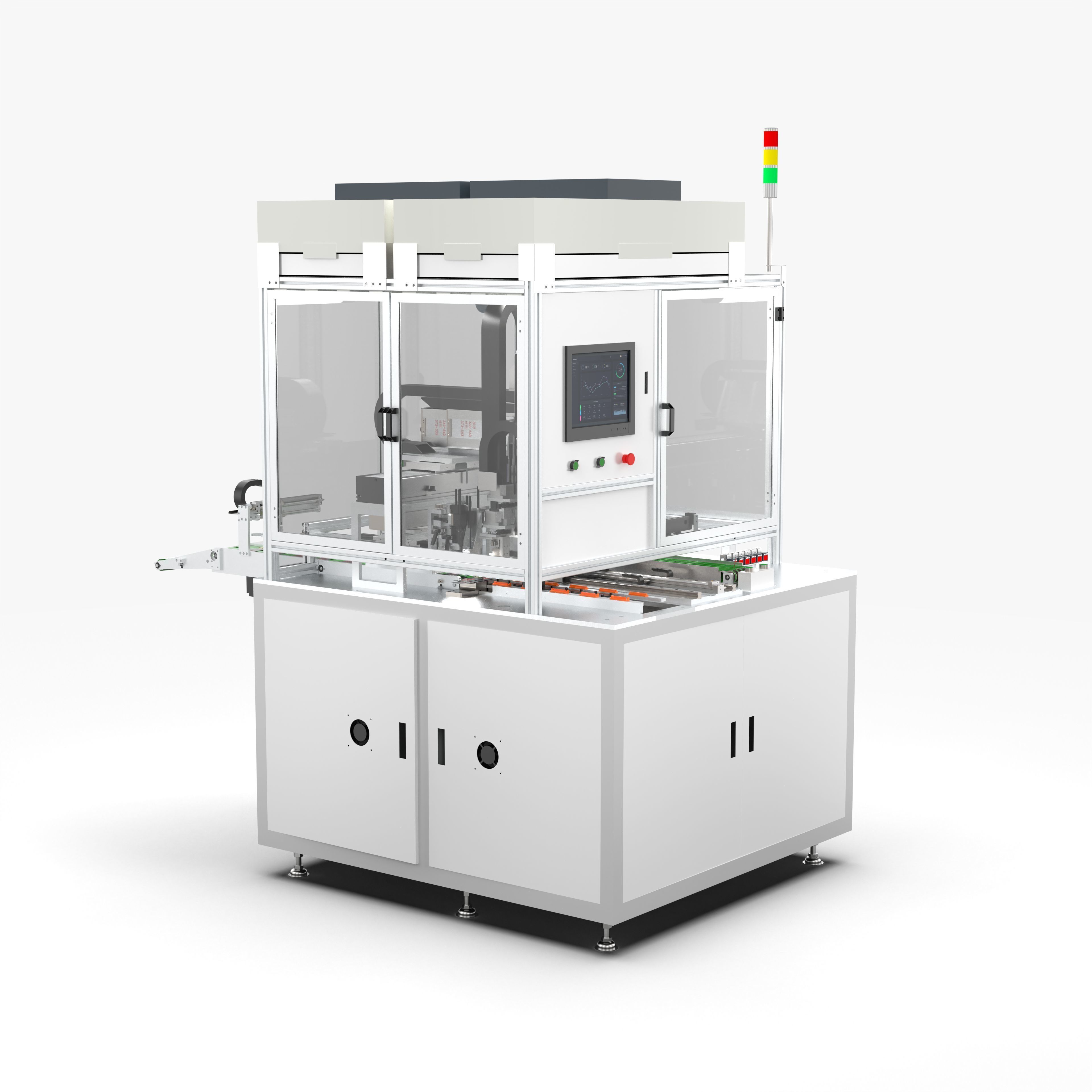 Automatic Mobile Phone LCD Screen Assembly Line 3D model | CGTrader