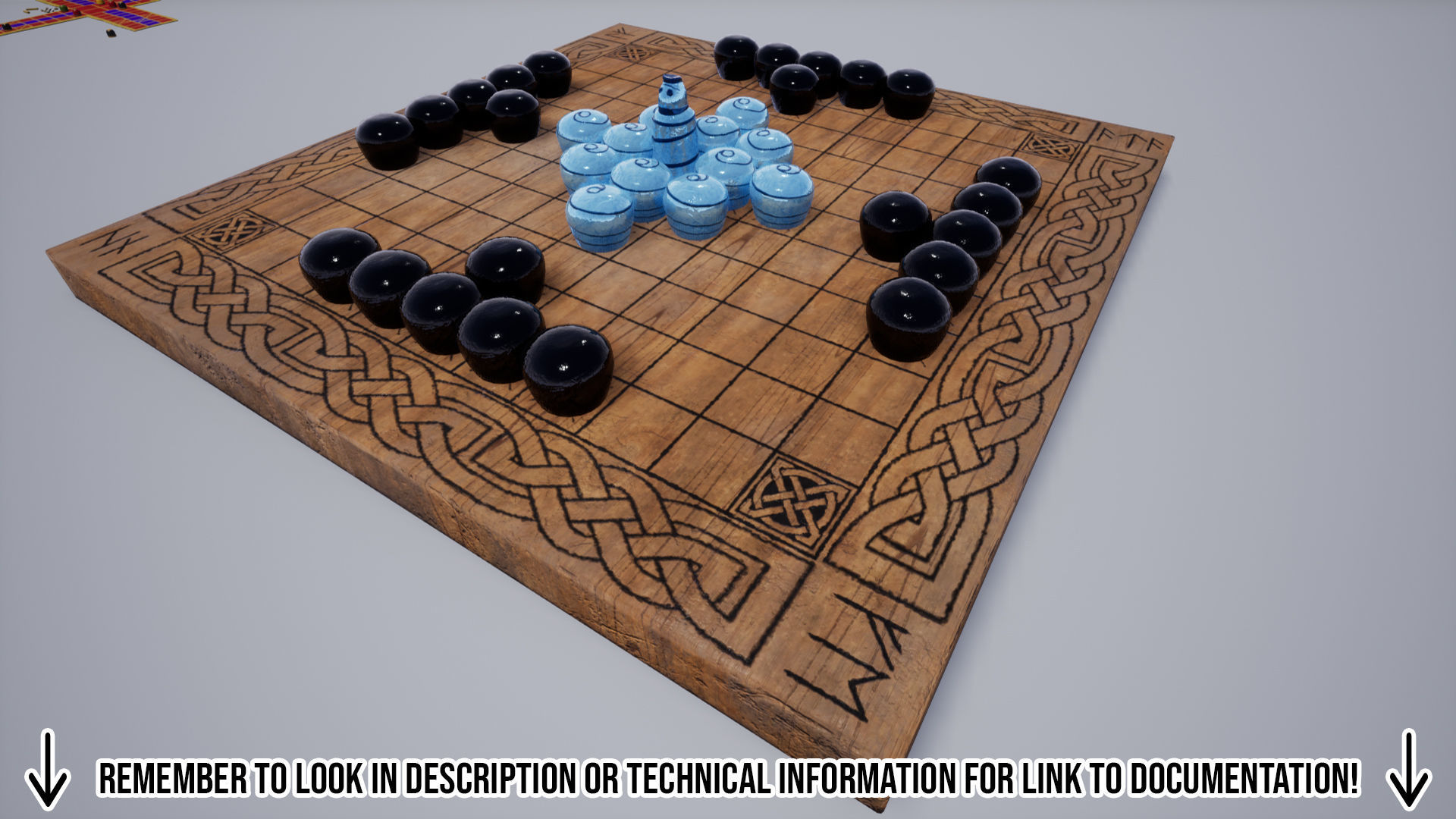 3D model Hnefatafl - Gameready Viking Boardgame models - Square version ...