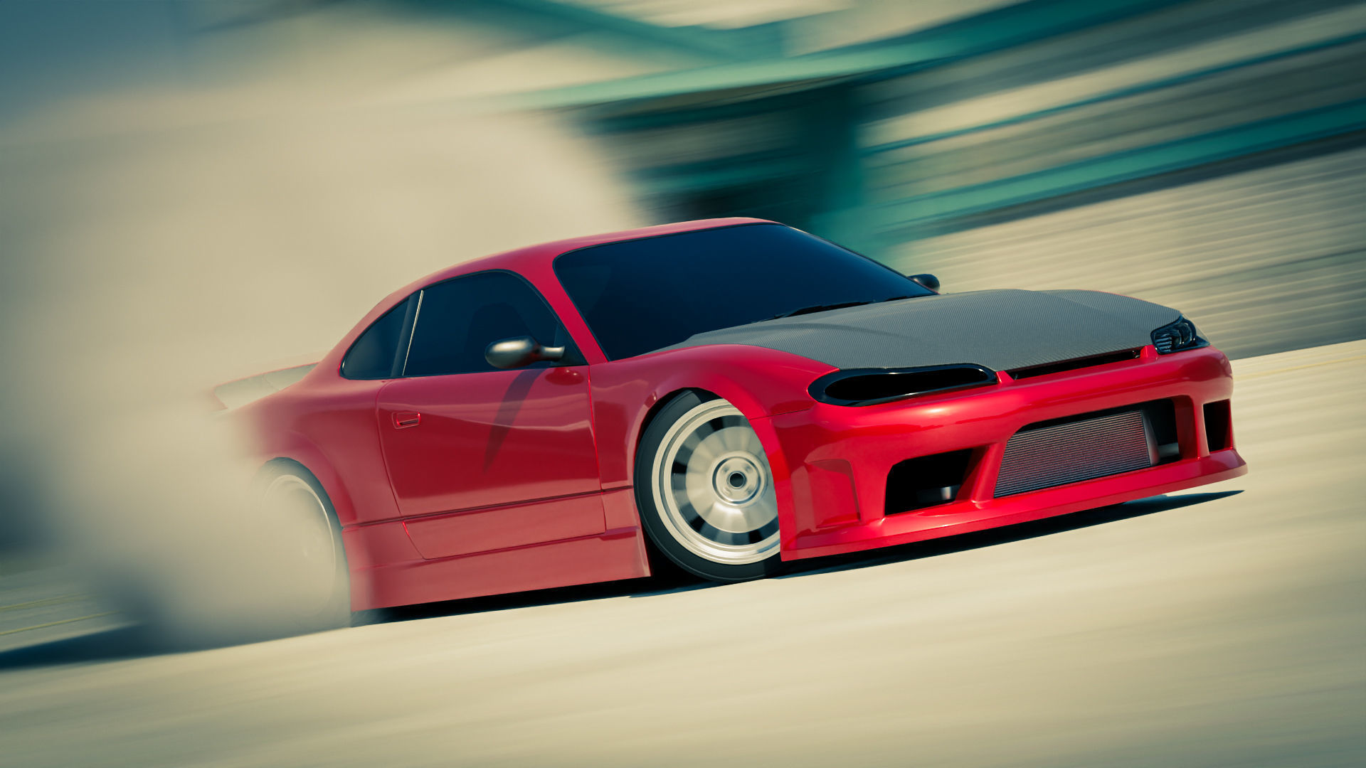 Nissan Silvia S15 Drift Tune 3D model rigged | CGTrader