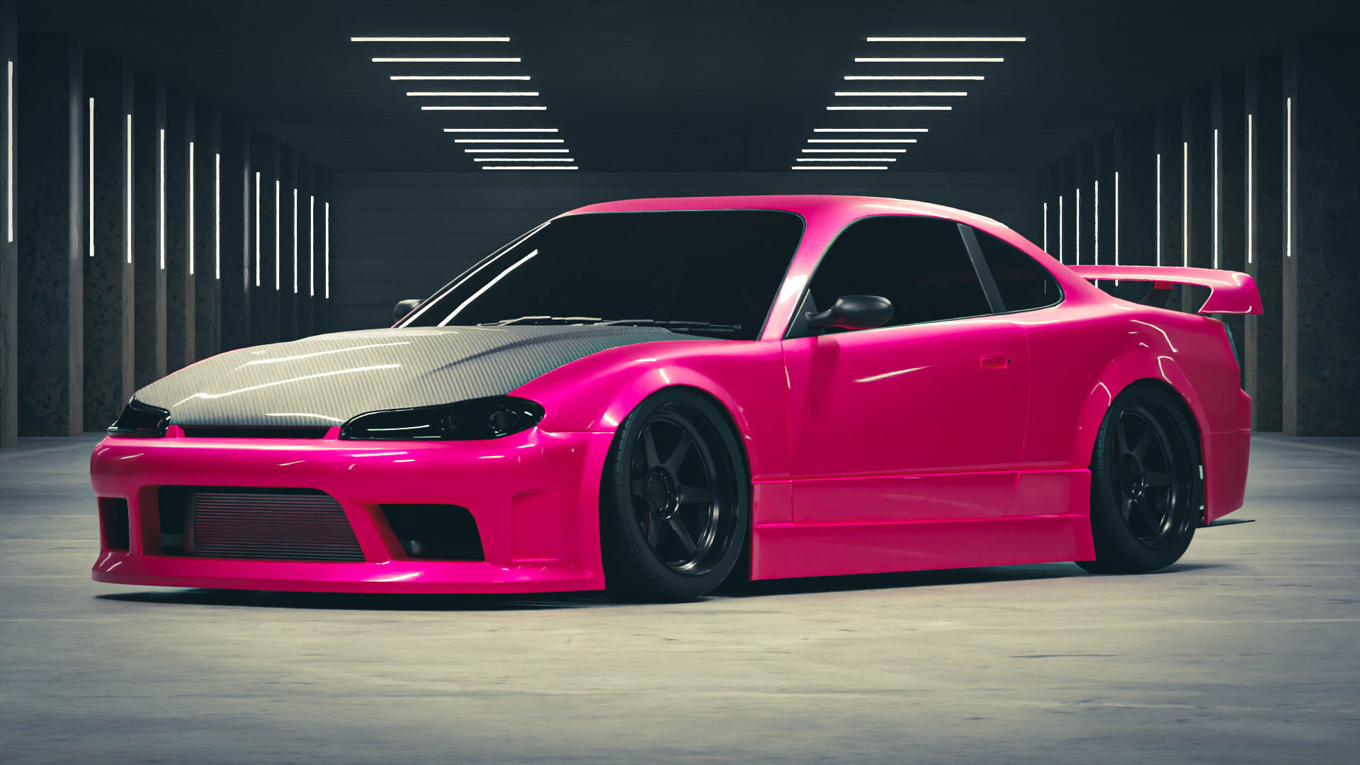Nissan Silvia S15 Drift Tune 3D model rigged | CGTrader