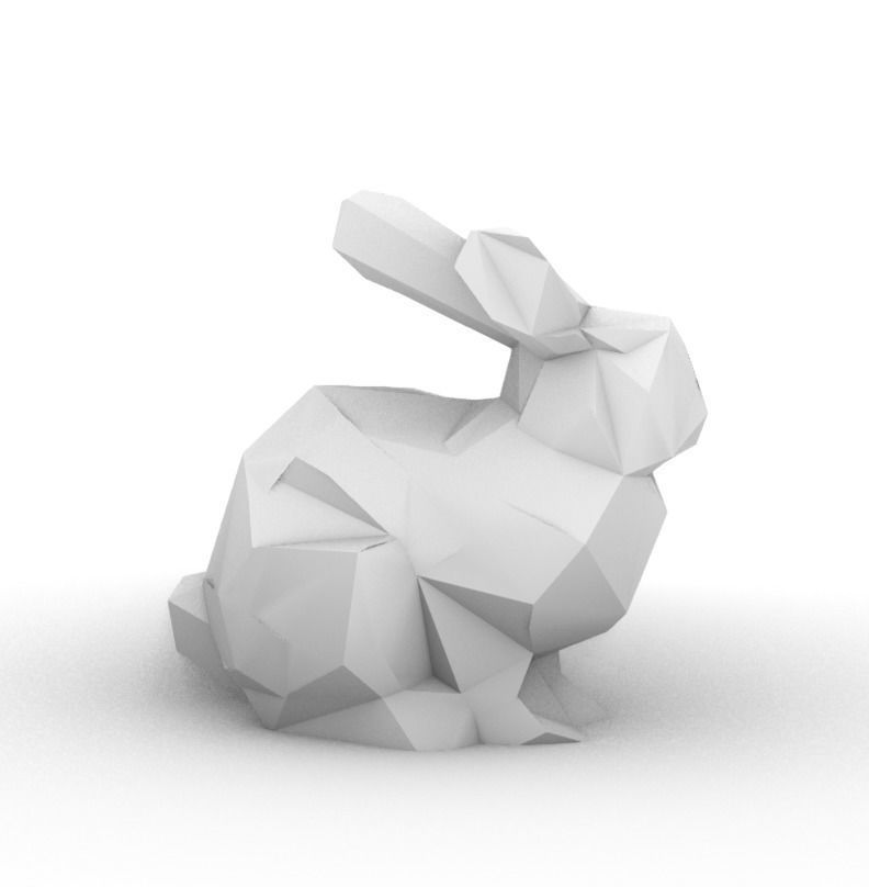 Low Poly Rabbit free 3D model 3D printable | CGTrader