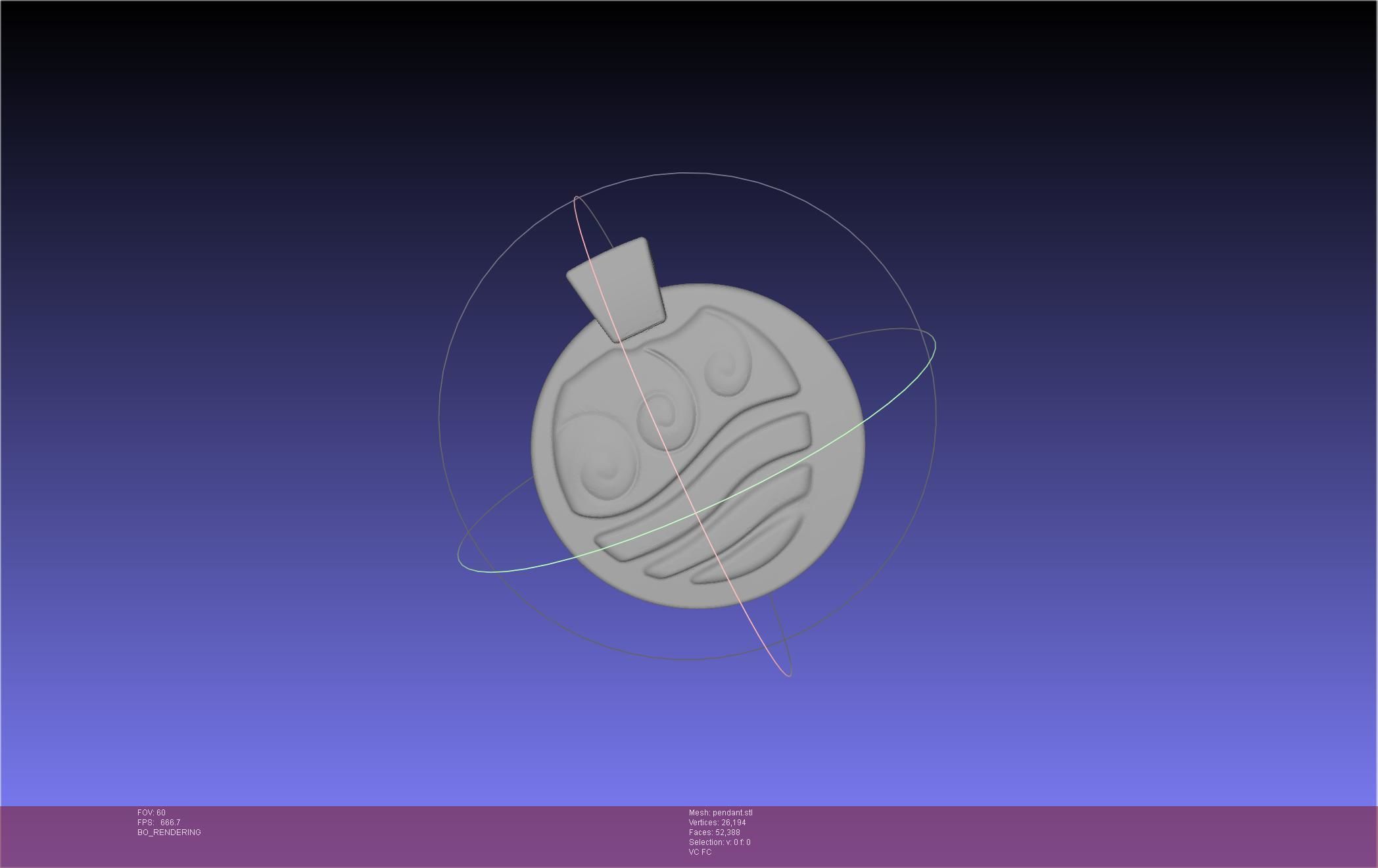Avatar Katara Water Tribe Pendant 3D model 3D printable | CGTrader