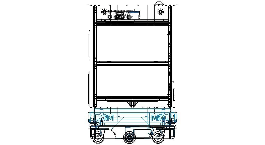 MiR200 Tray Transport Module 3D model rigged | CGTrader