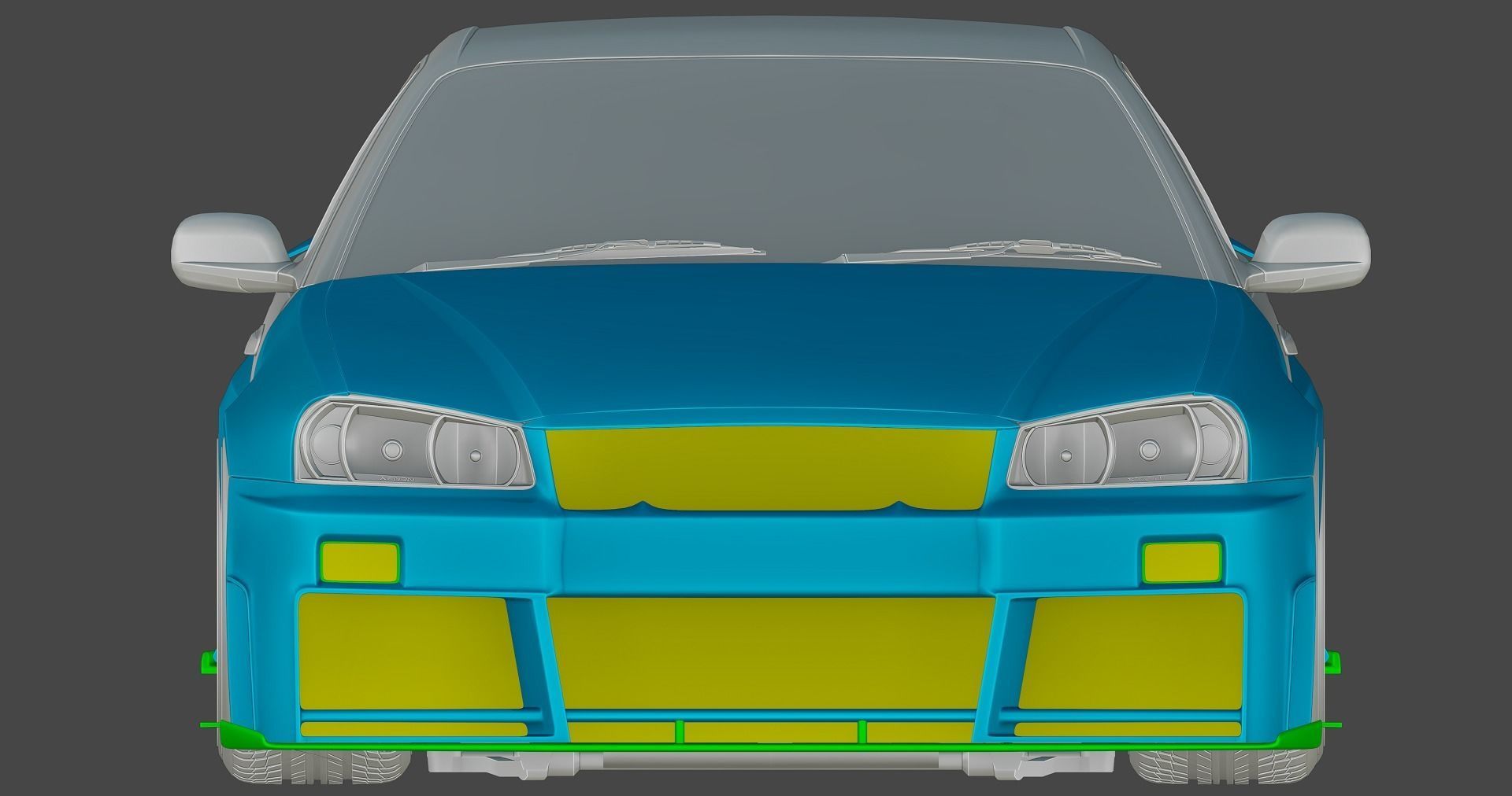 3D model NISSAN GT-R R34 KUHL RACING VR / AR / low-poly | CGTrader