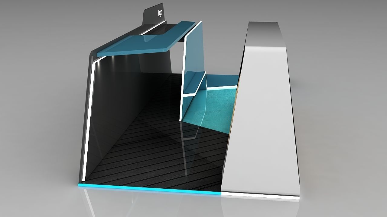 3D model Exhibition stall VR / AR / low-poly | CGTrader