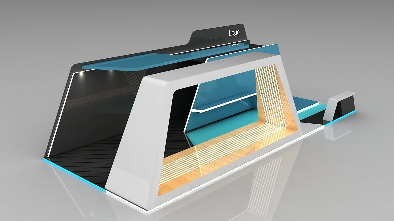 3D model Exhibition stall VR / AR / low-poly | CGTrader