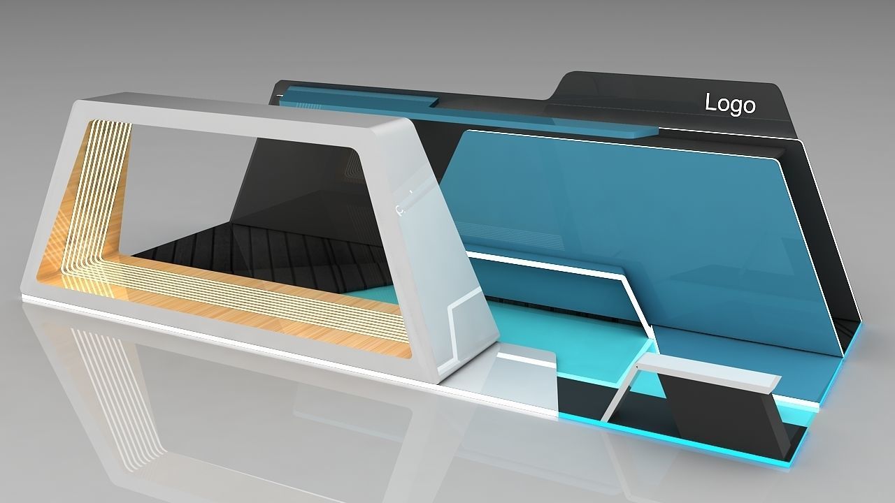 3D model Exhibition stall VR / AR / low-poly | CGTrader