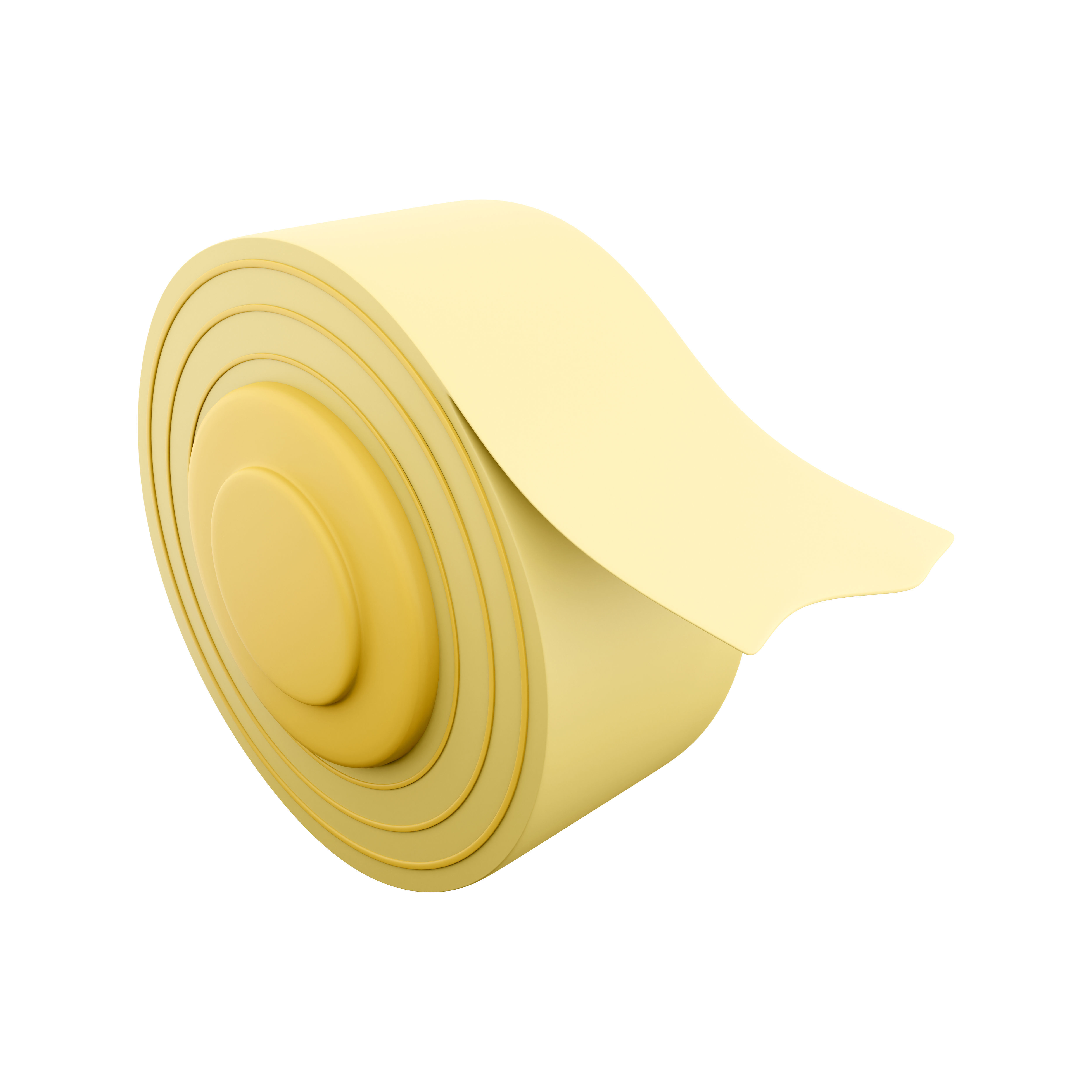 3d yellow roll adhesive tape cartoon icon 3D model | CGTrader