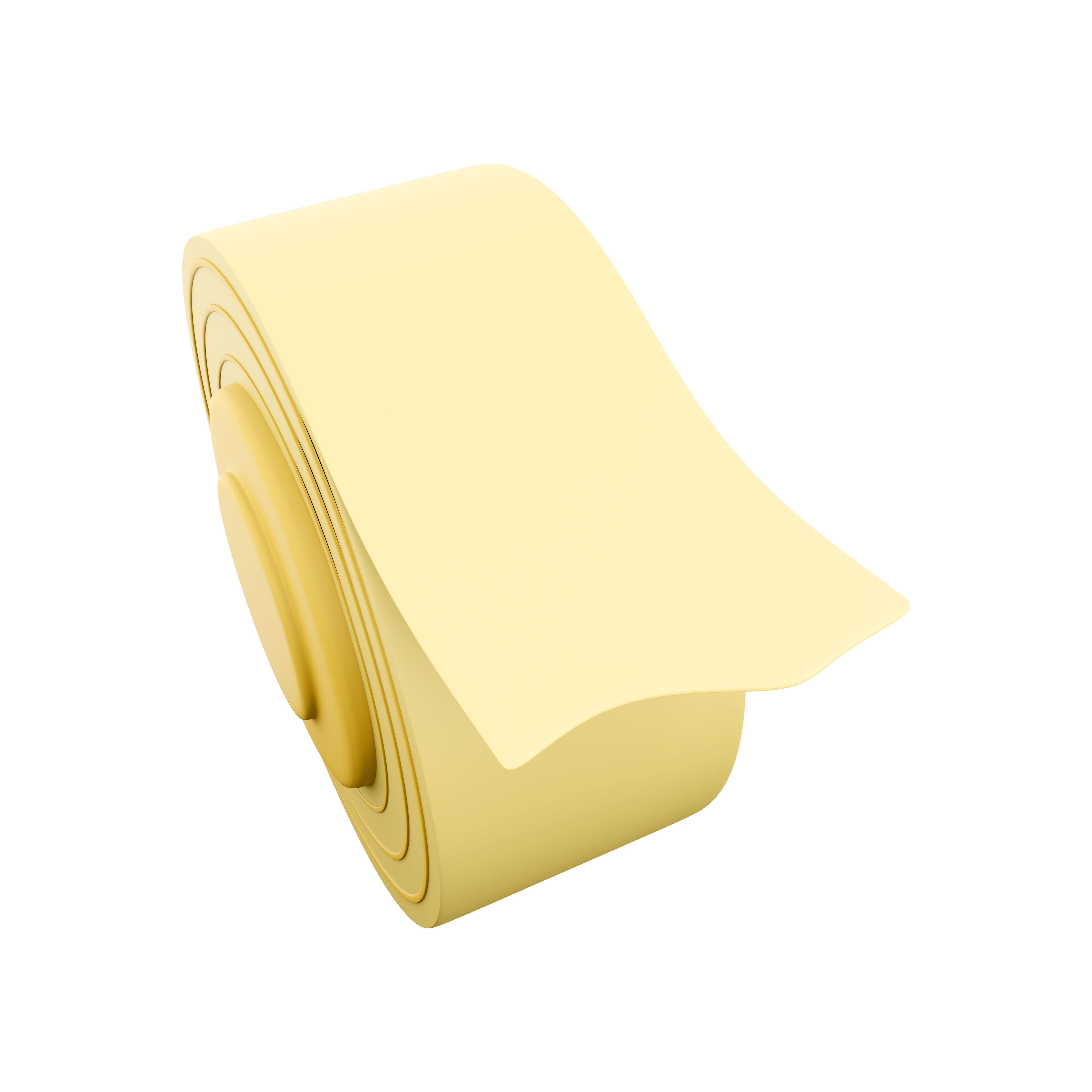 3d yellow roll adhesive tape cartoon icon 3D model | CGTrader