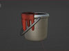 3d open bucket with a paint color 3D model | CGTrader