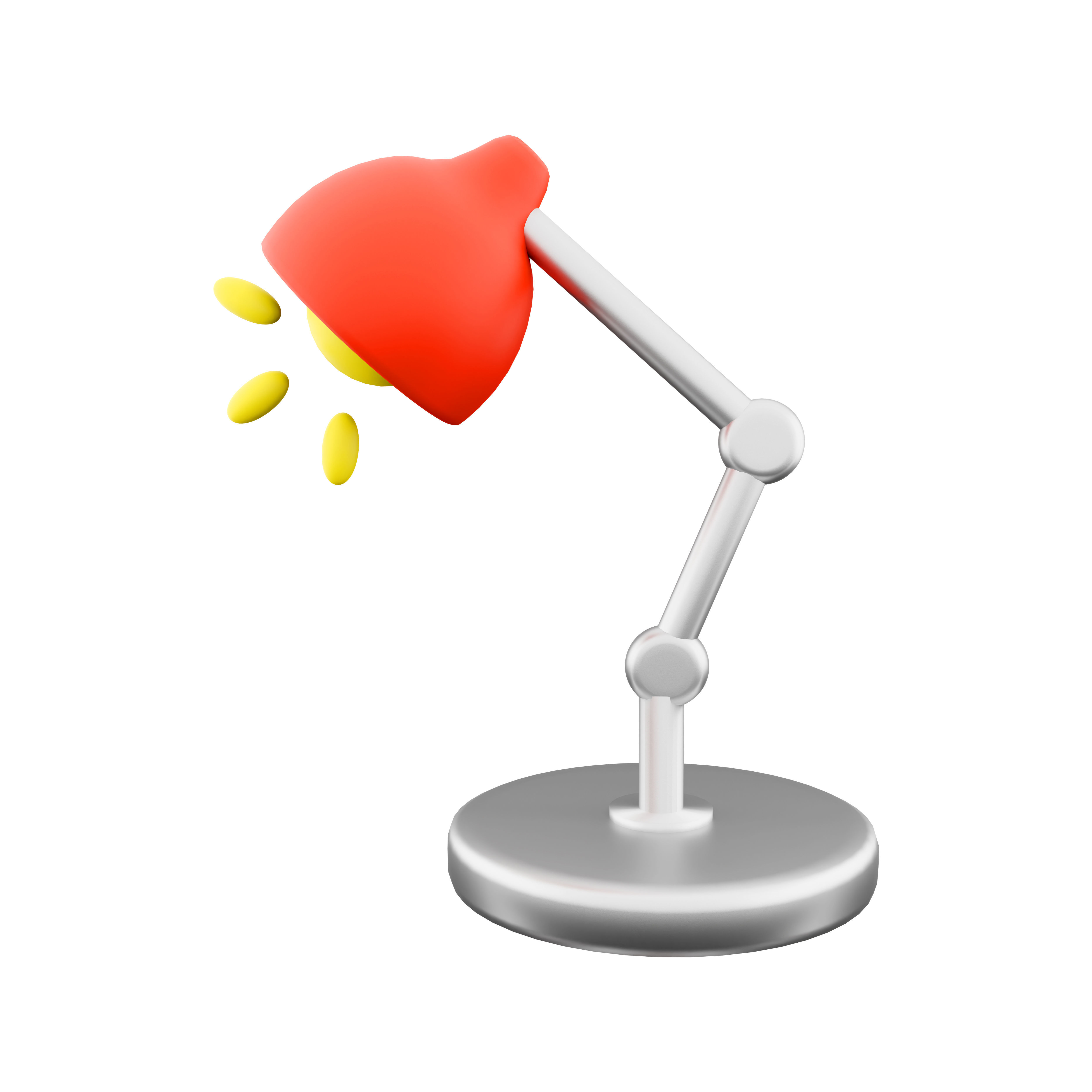 3d Table lamp with light bulb cartoon icon 3D model | CGTrader