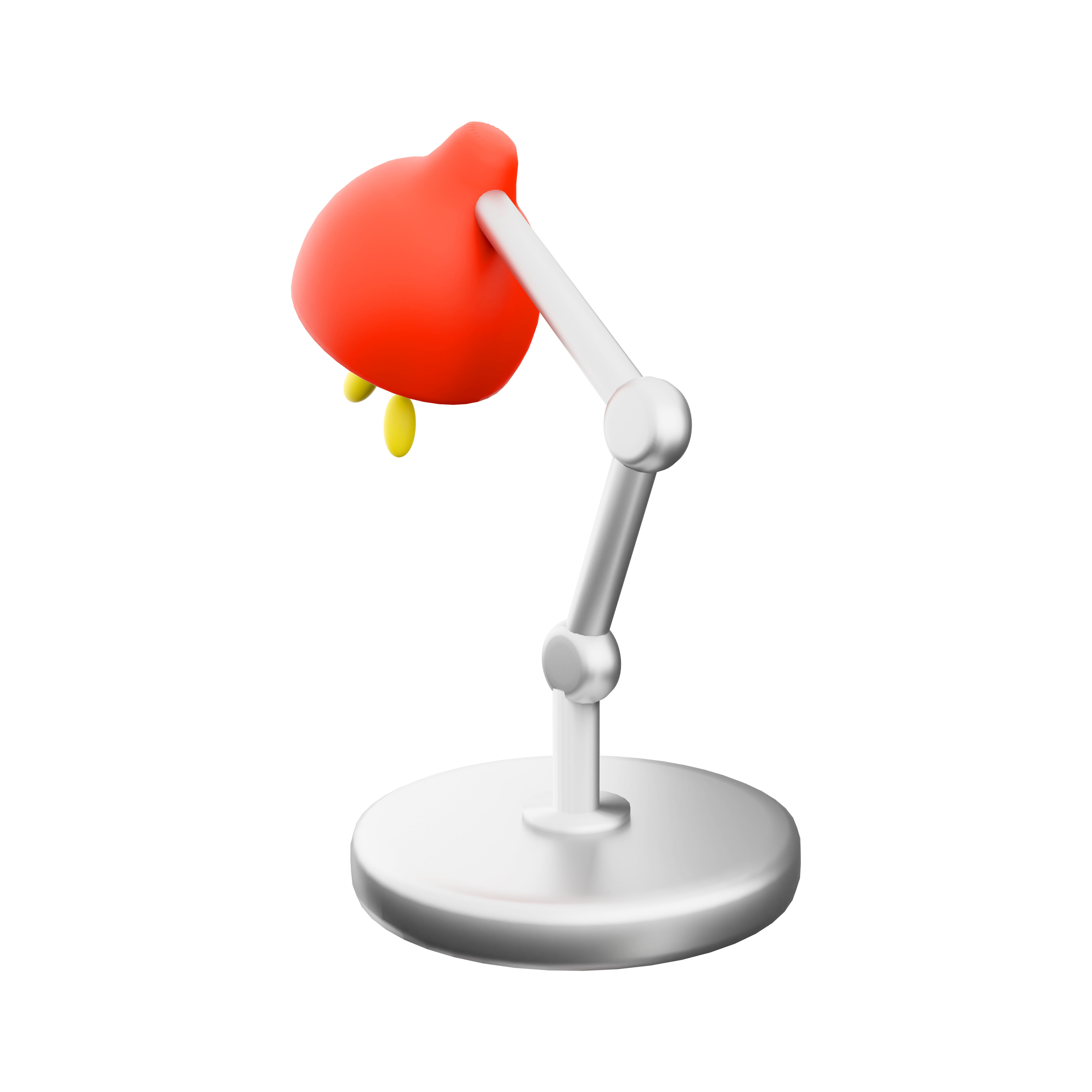 3d Table lamp with light bulb cartoon icon 3D model | CGTrader