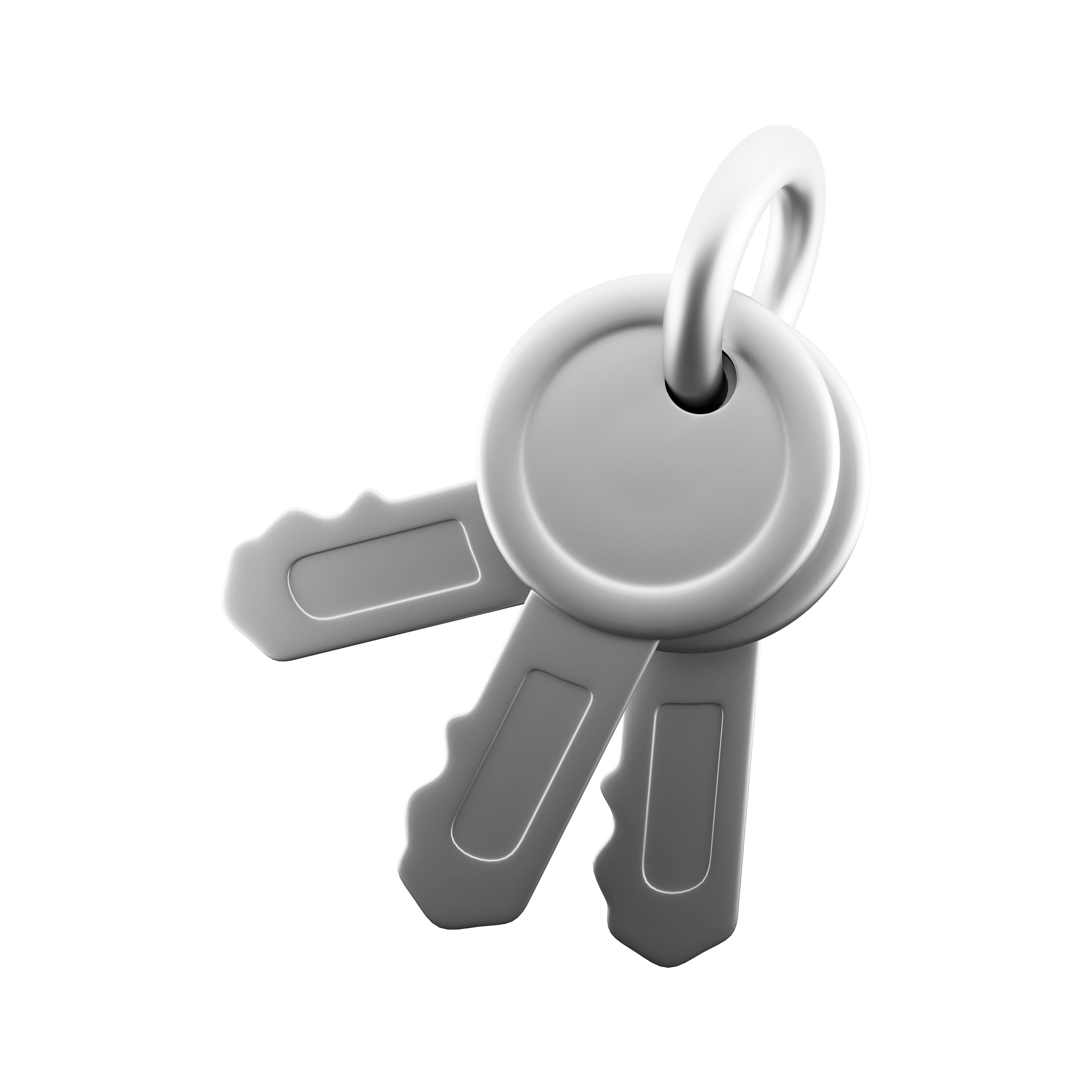 3d metallic color key cartoon icon 3D model | CGTrader