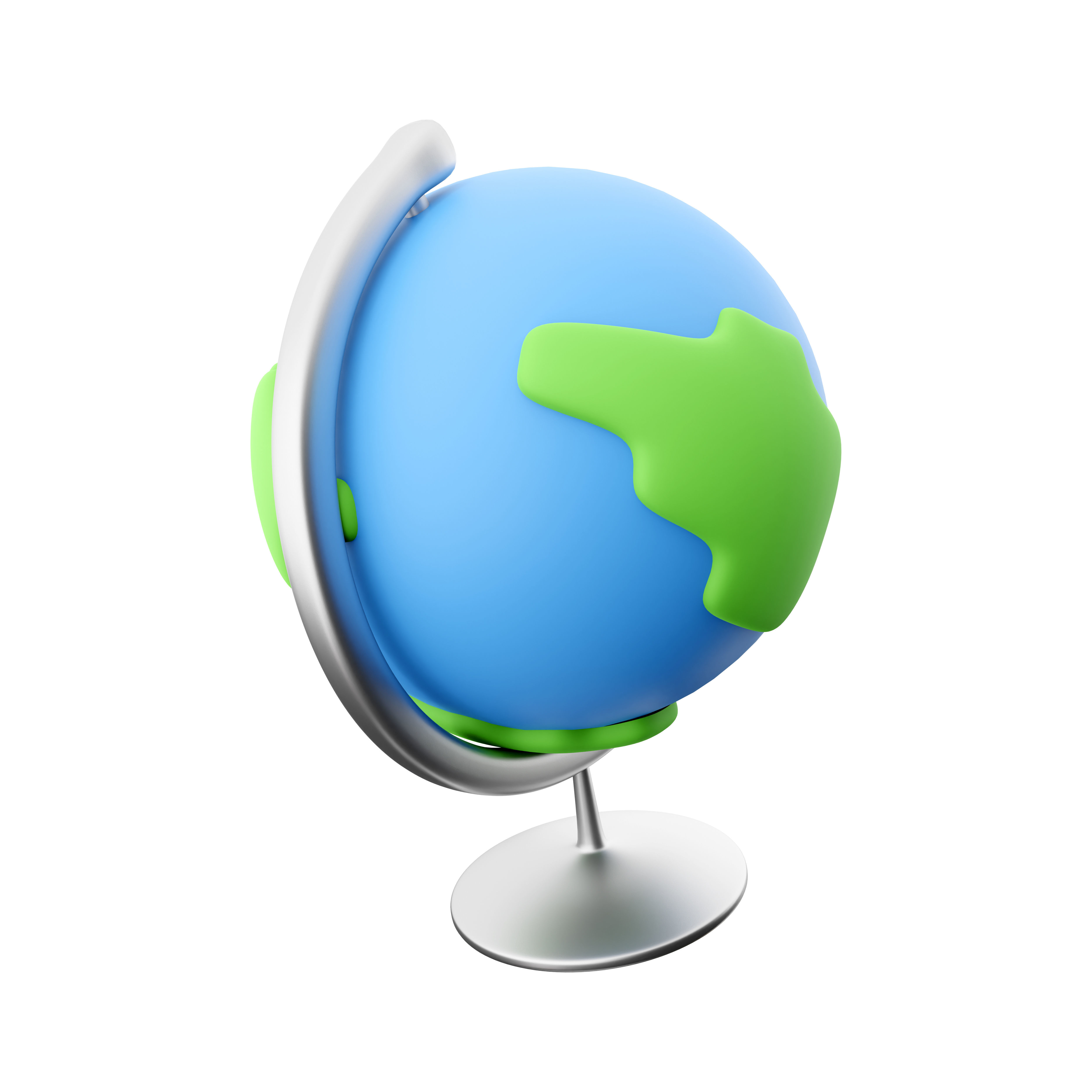 3d Earth globe cartoon icon 3D model | CGTrader
