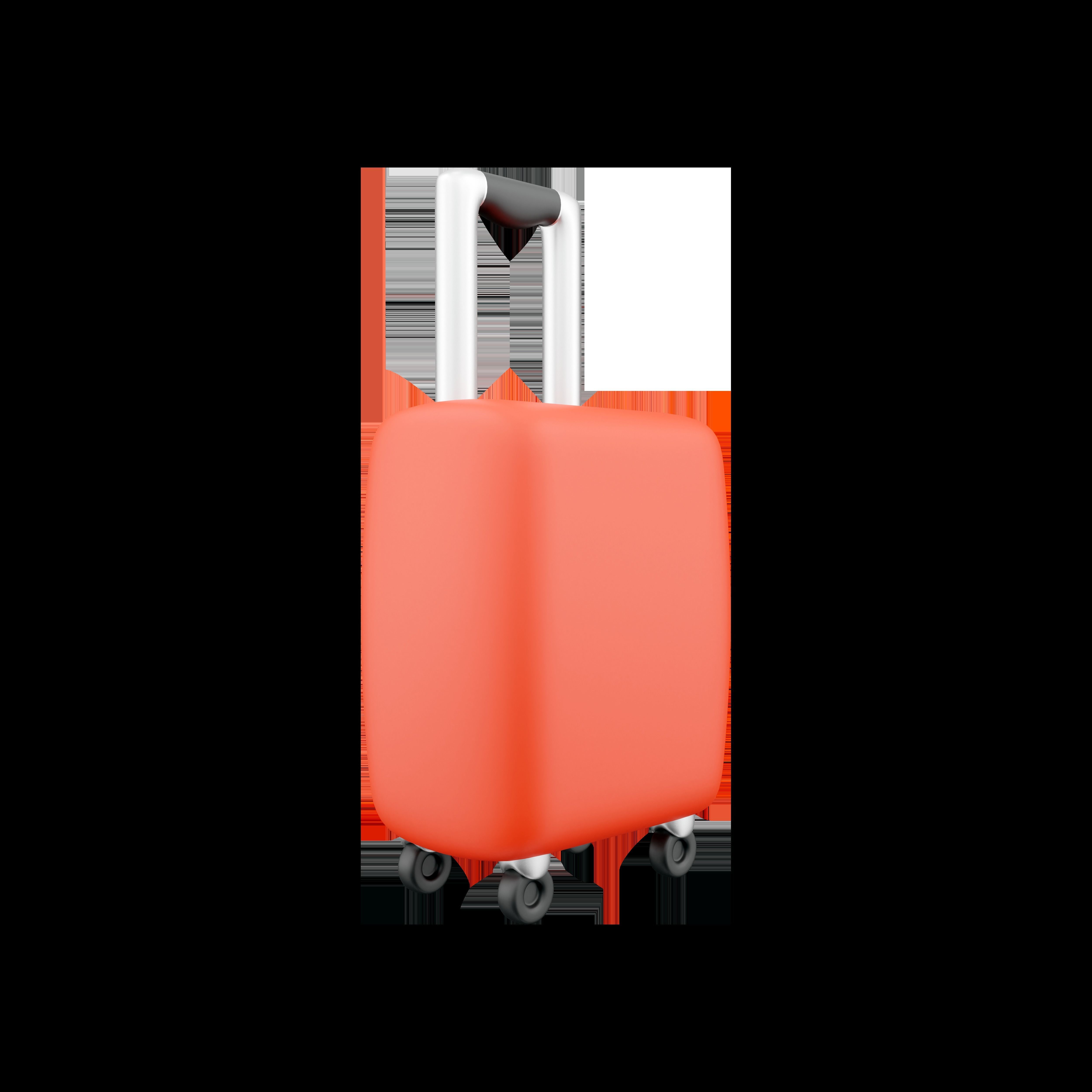 3d red suitcase cartoon icon 3D model | CGTrader