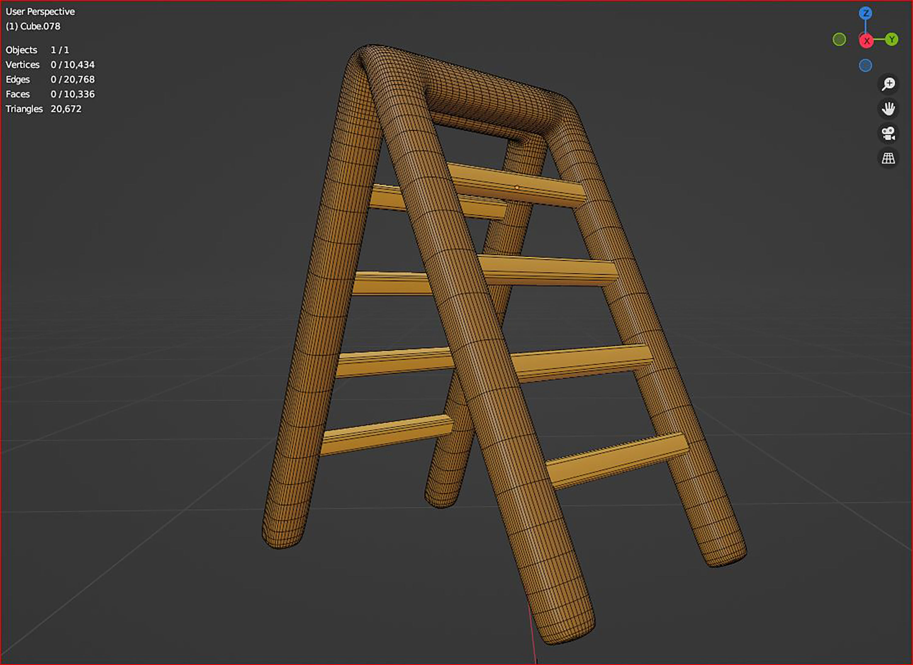 3d ladder cartoon icon 3D model | CGTrader